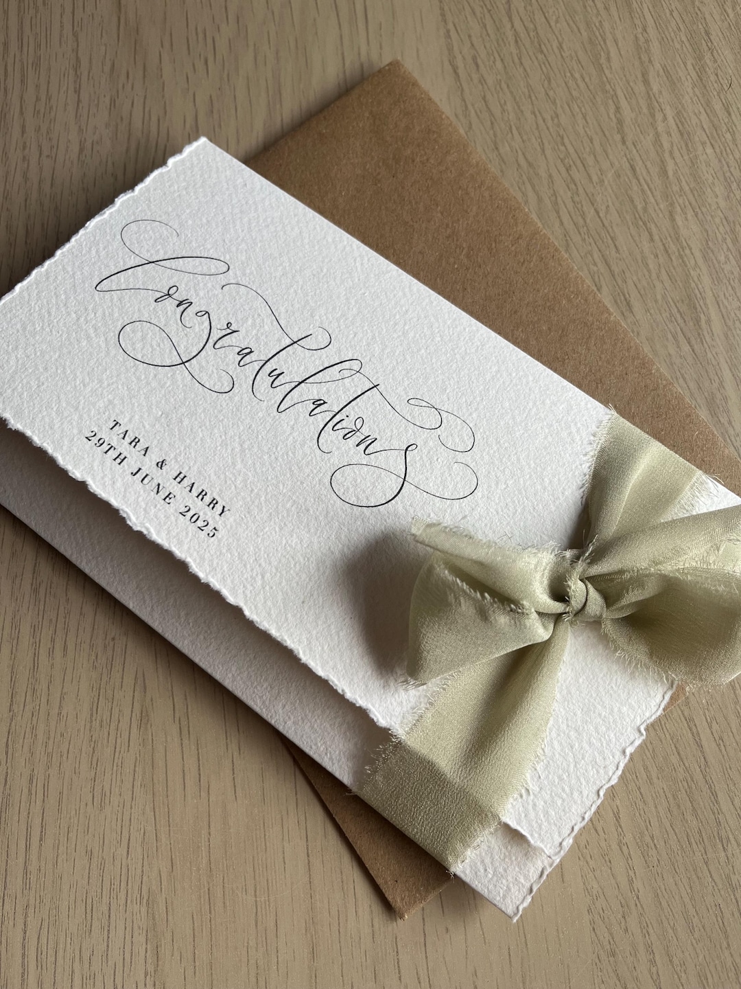Personalised Congratulations Wedding Money Wallet: Cotton Paper With ...