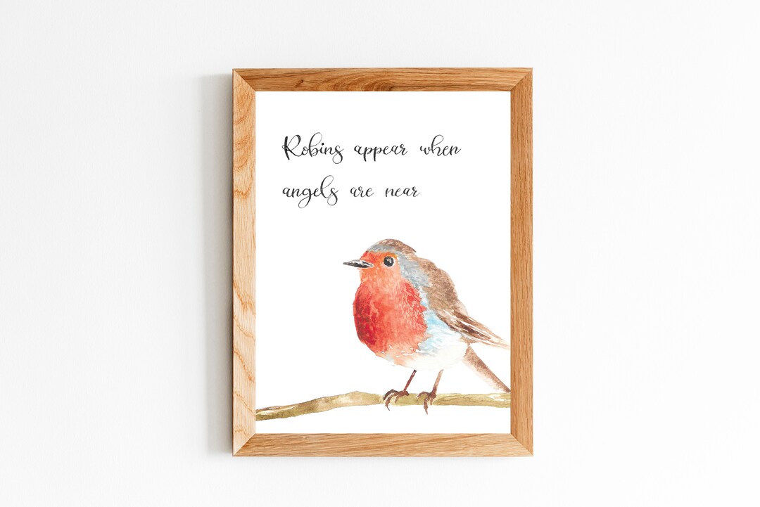 Robins Appear When Angels Are Near Condolences Present With Sympathy ...