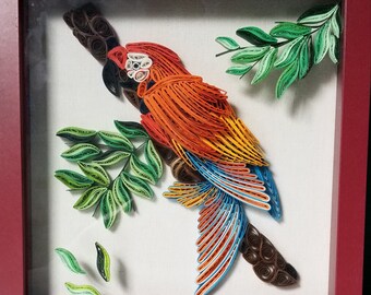 Parrot Shadow Box - Etsy