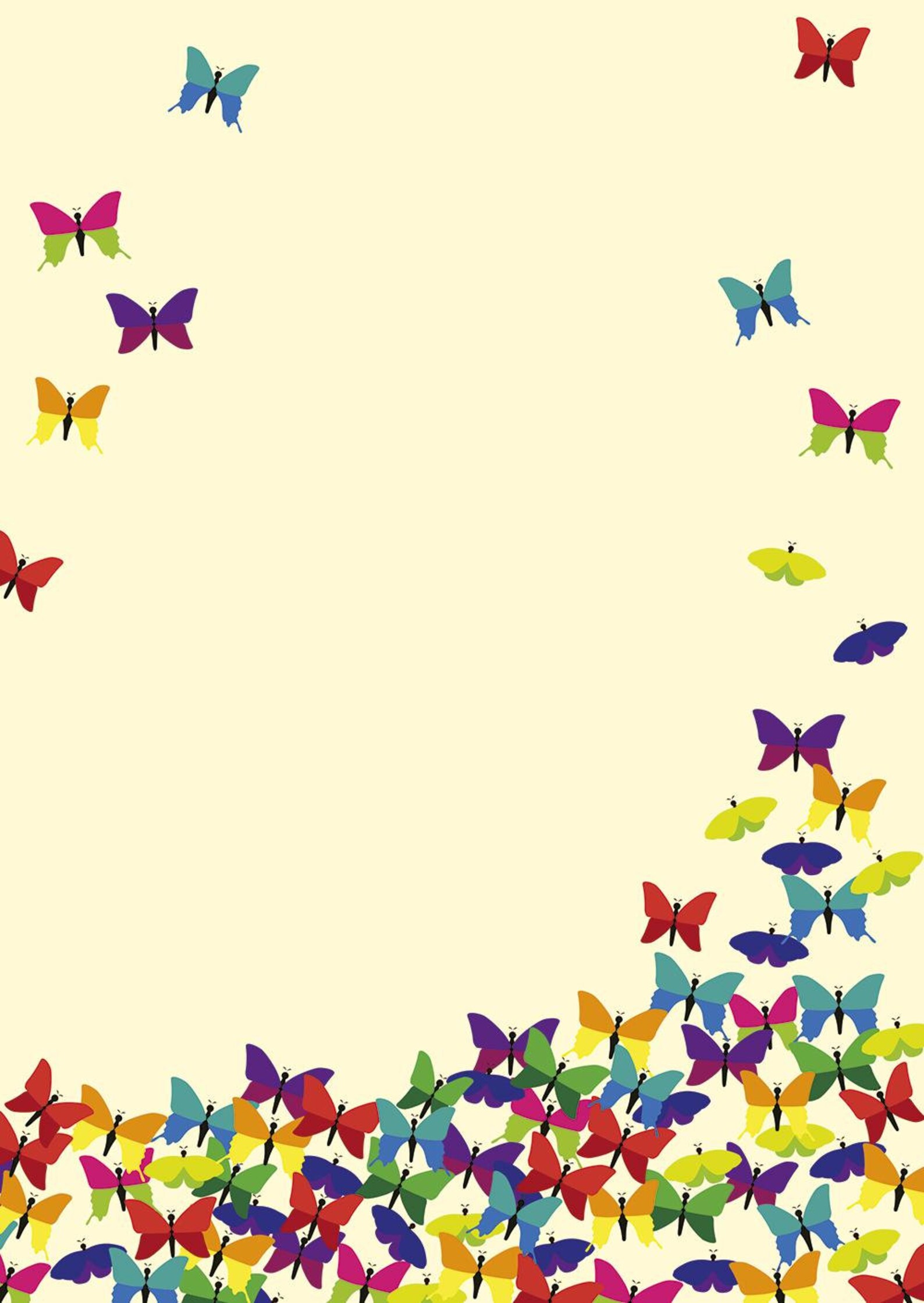Writing Pad A4 Colorful Butterflies 26 Sheets With Lines Lined - Etsy
