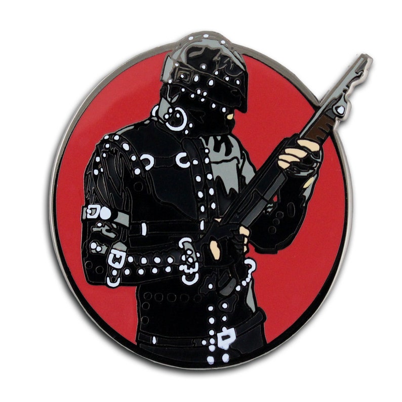 Leather Daddy Pin Bondage Pin Gag Ball Red BDSM Horror - Etsy