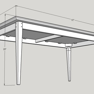 Dining Table Woodworking Plans [+FREE Full Build Video] - Etsy