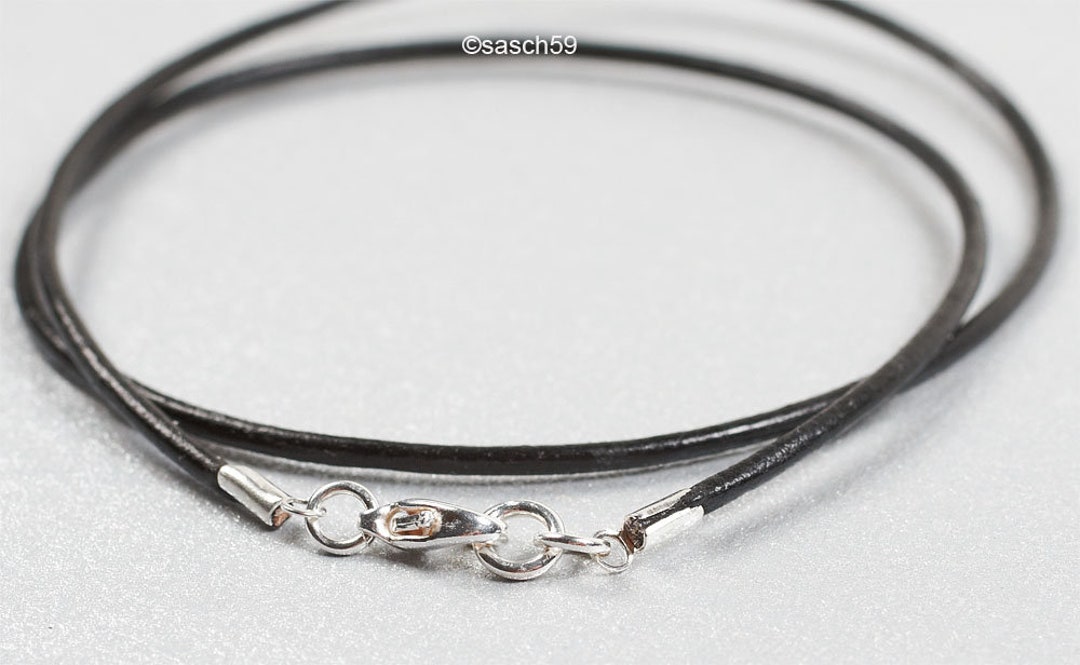 Leather Chain Leather Chain Made to Measure Necklace Natural - Etsy
