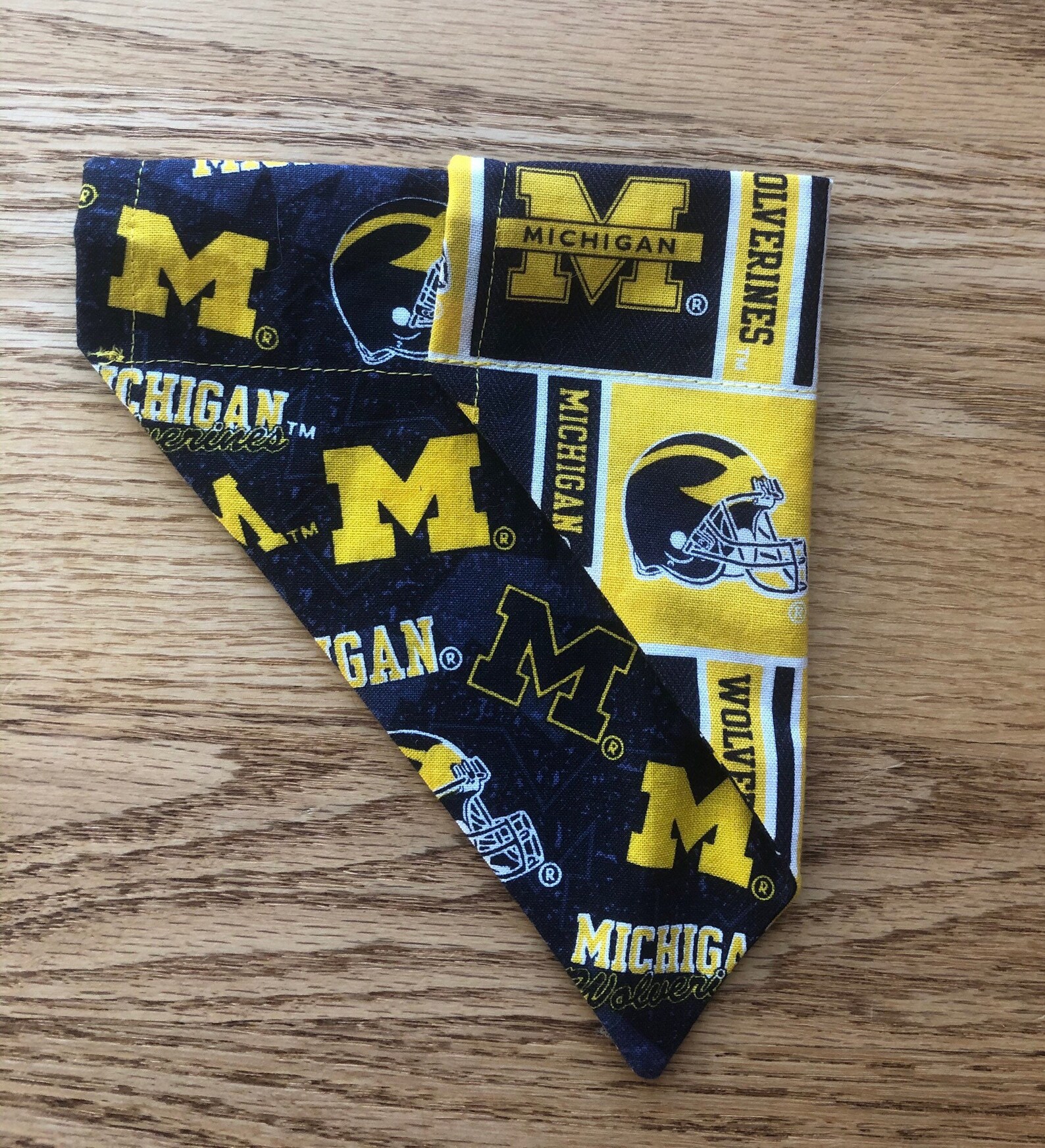 University of Michigan Dog Bandana U of M Dog Bandana - Etsy