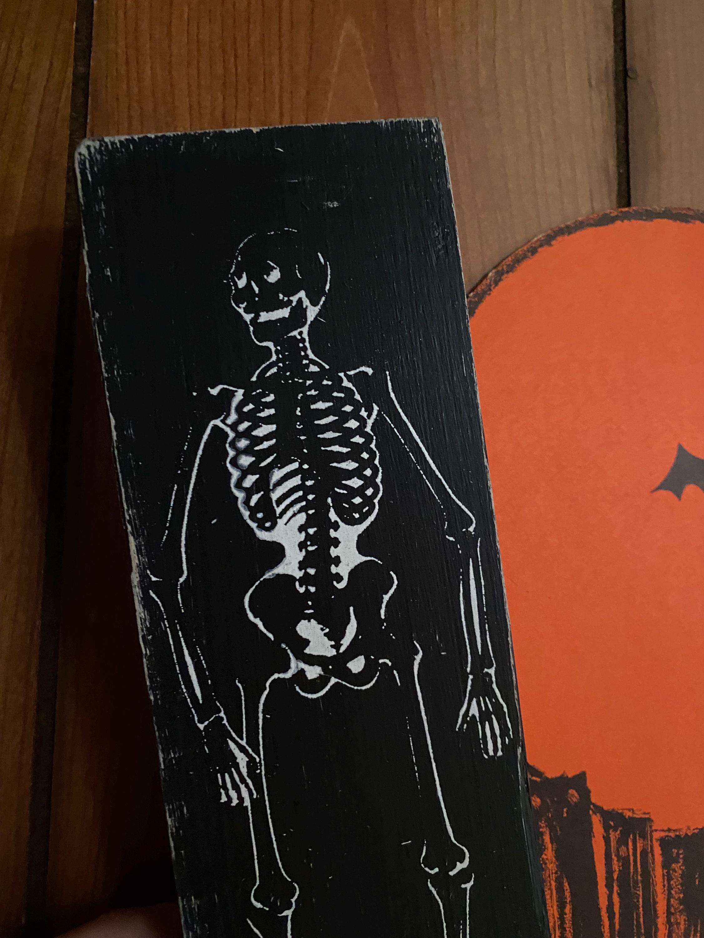 Vintage Skeleton Decor, Goth Decor, Vintage Halloween, Halloween Decor ...