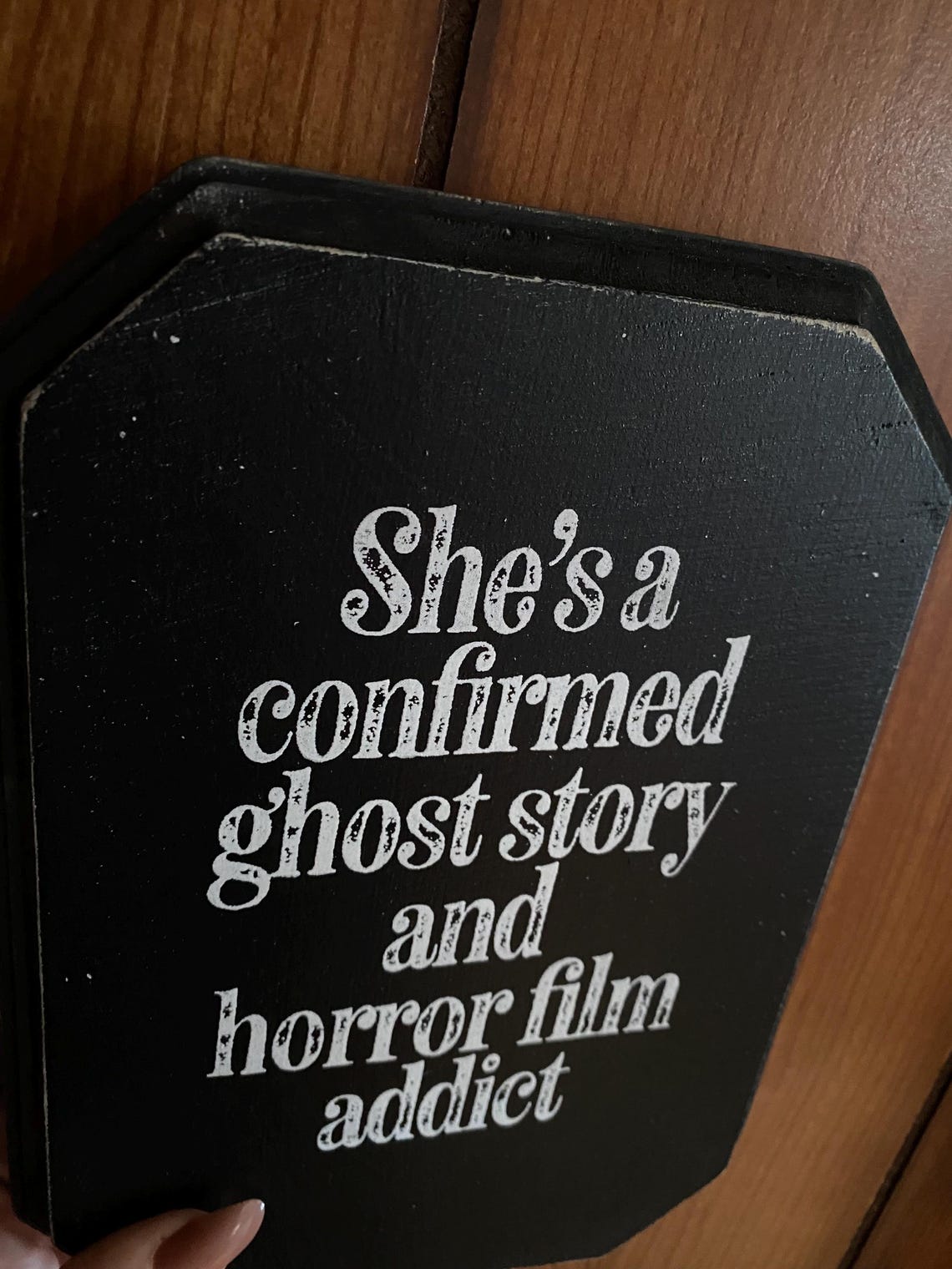 Horror Addict Wood Sign, the Shining Wall Art, Goth Home Decor - Etsy