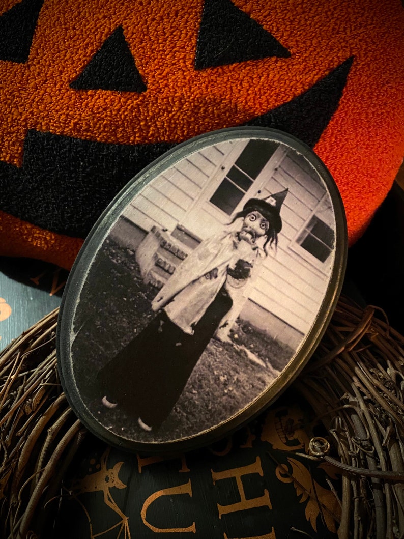 Vintage Witch Plaque Halloween Vintage Halloween Halloween - Etsy