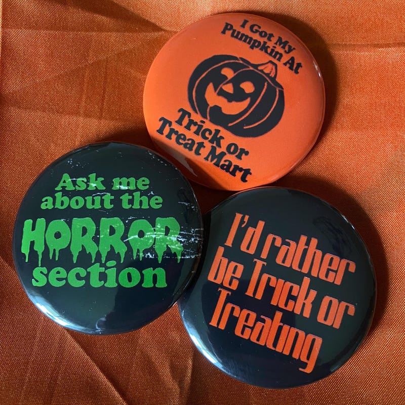 Halloween Buttons - Etsy