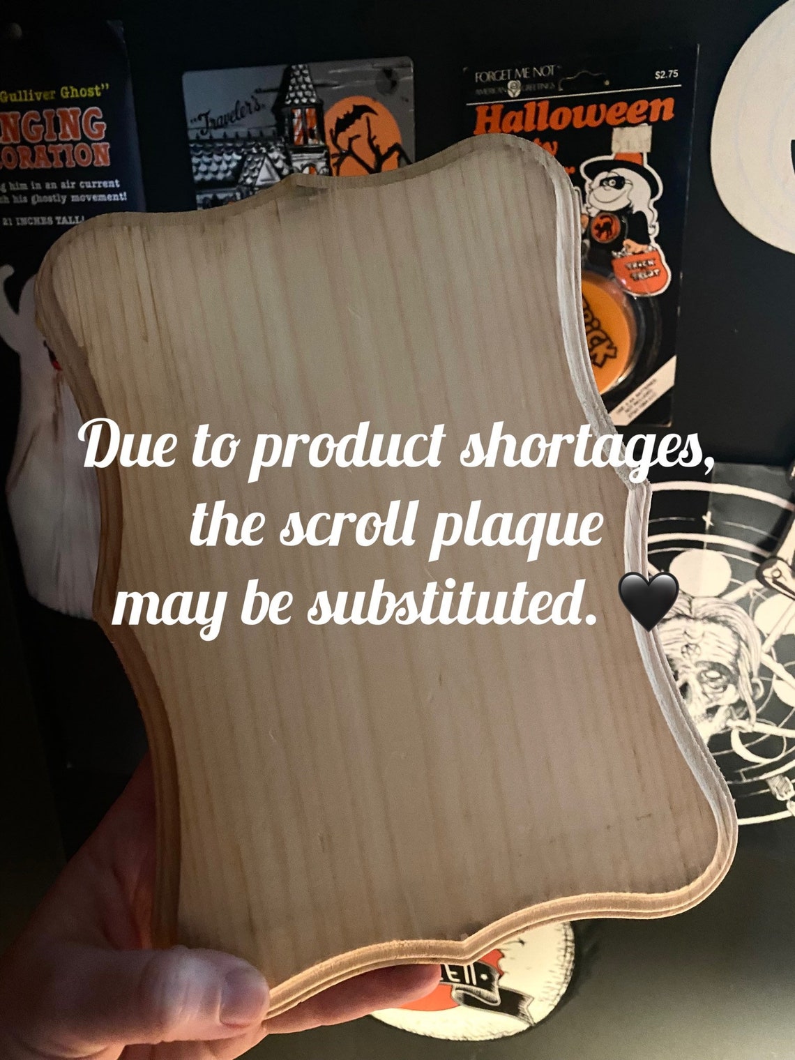 Melancholy Ghost Plaque Haunted House Halloween Decor - Etsy