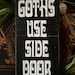 Goth Solid Wood Sign, Dark Home Decor, Maximalist Wall Art - Etsy