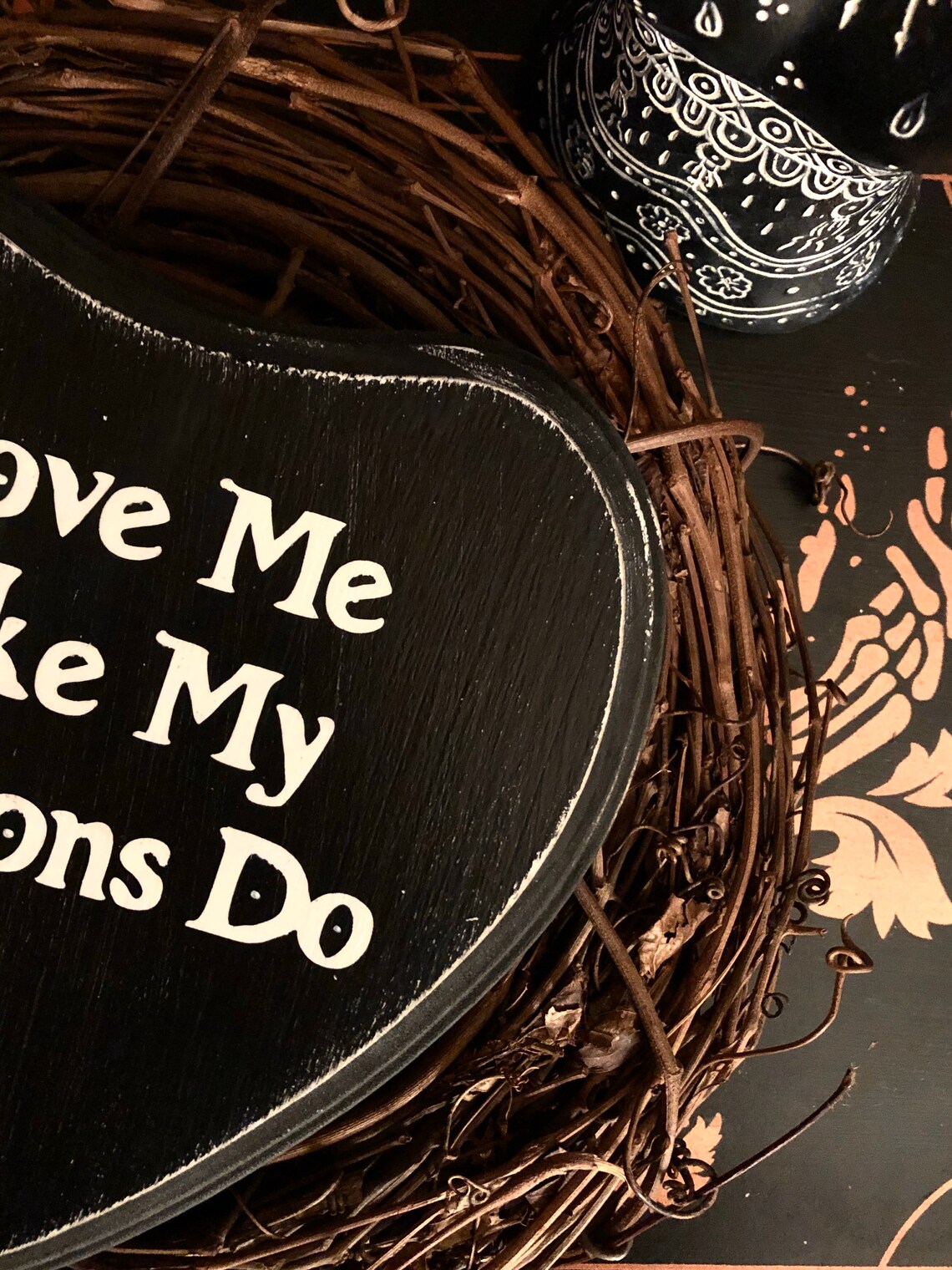 Love Me Like My Demons Do Spooky Halloween Goth Dark Art | Etsy