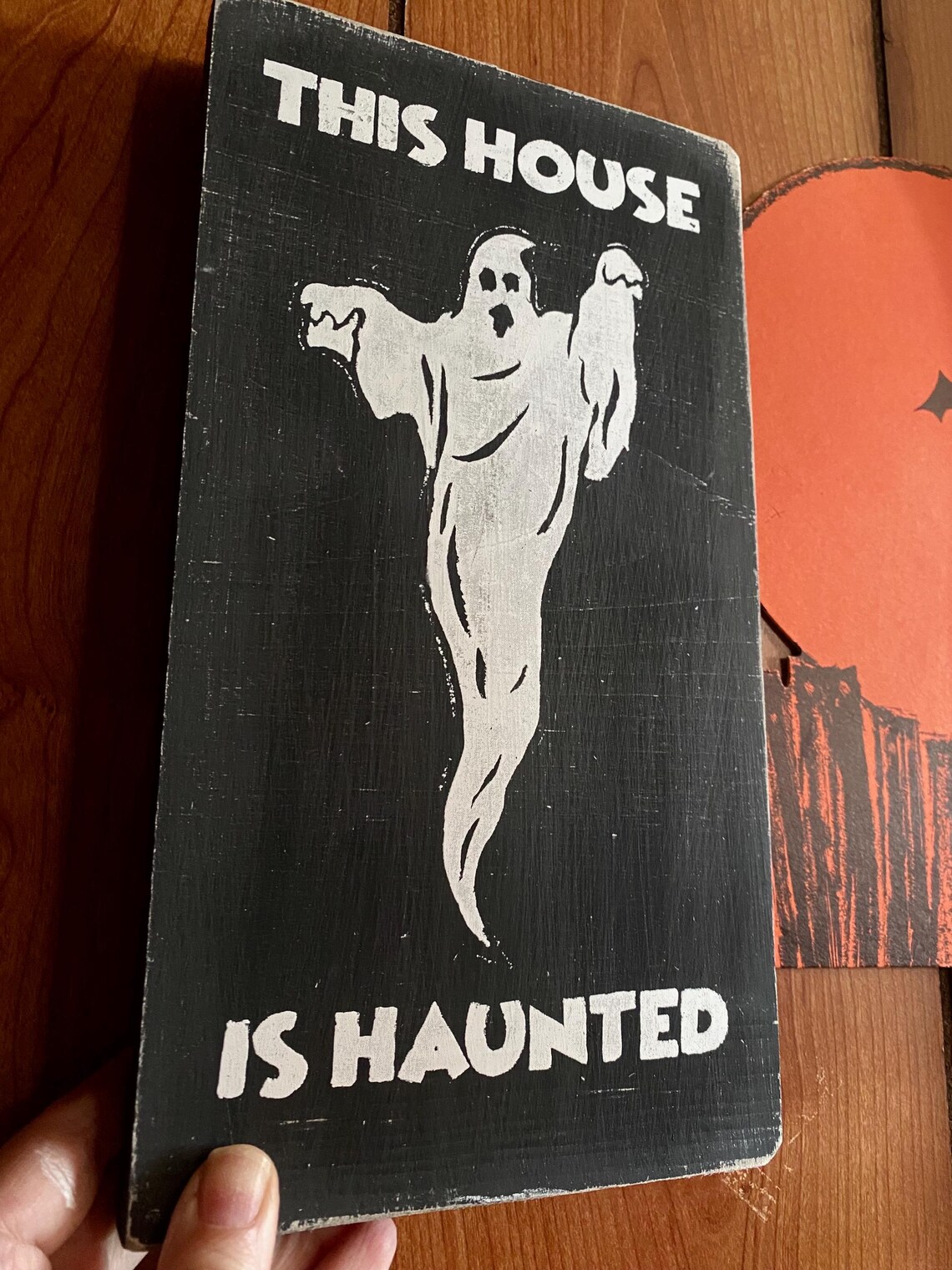 This House is Haunted Wood Sign, Halloween Goth Decor - Etsy