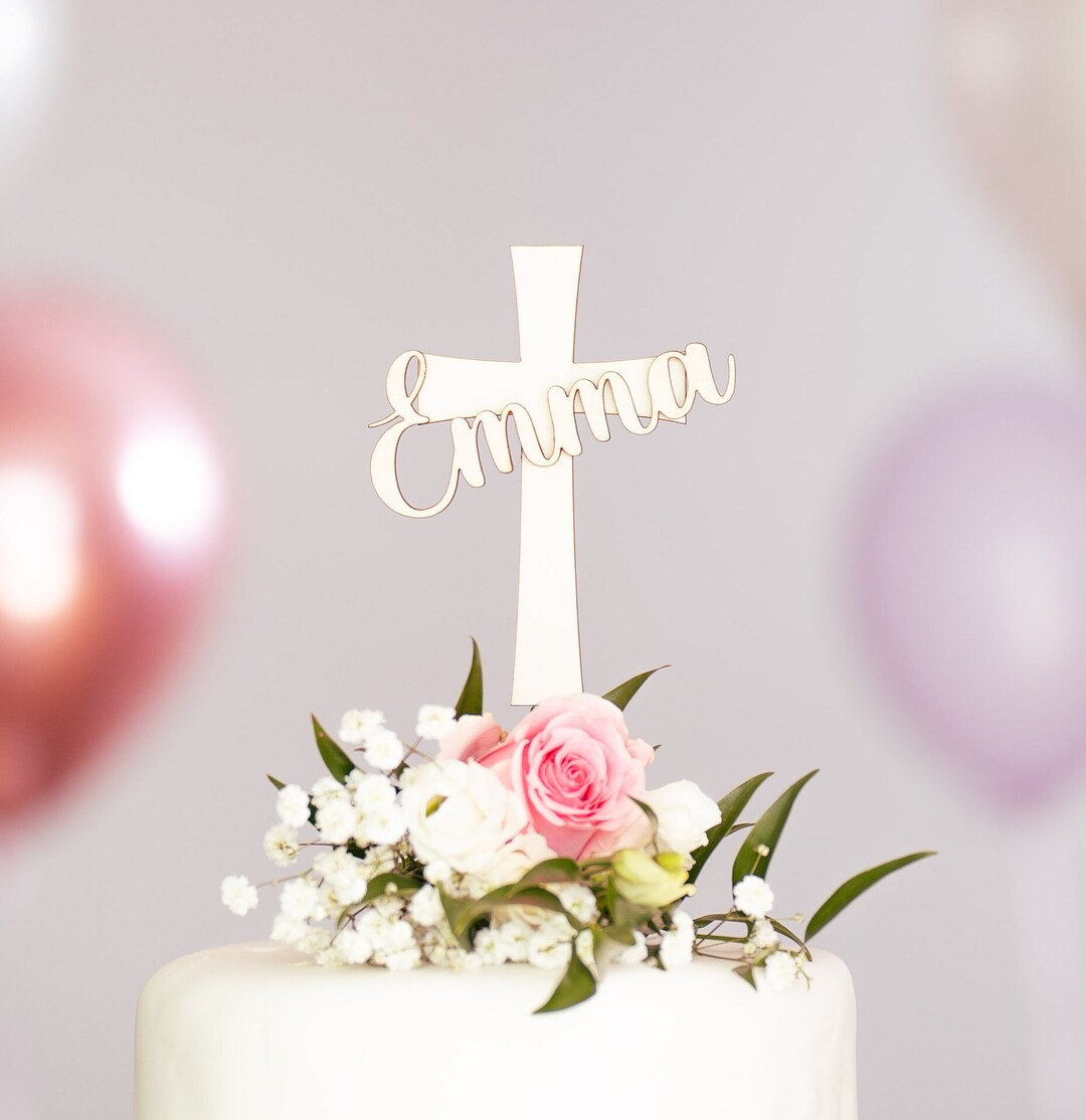 Cake Topper Communion Baptism 'emma' Confirmation Cake Topper Cake ...