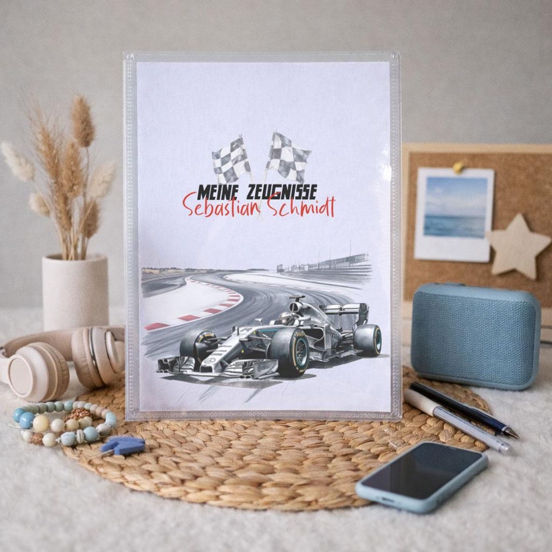 Personalized Certificate Folder, Race Car, Race Car Driver ...