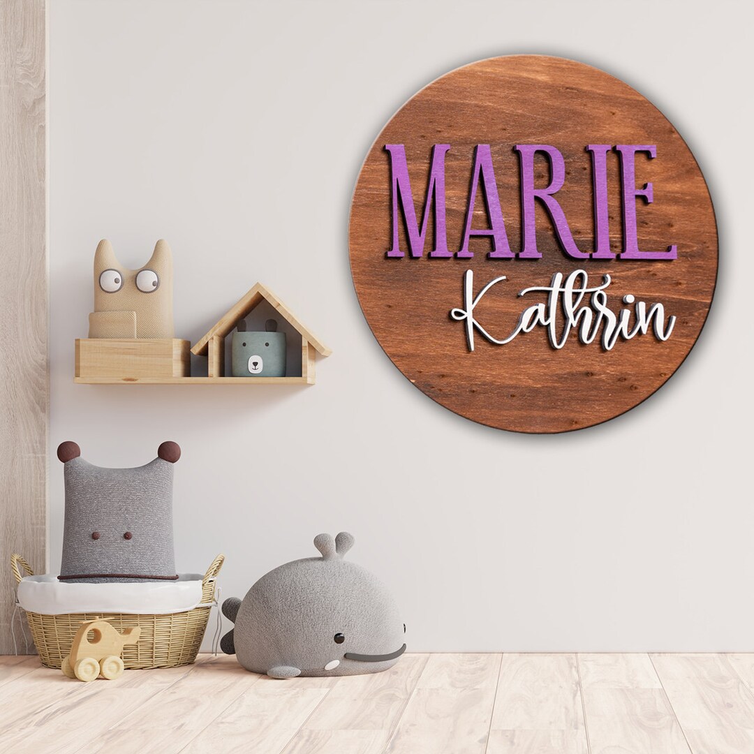 Customizable Name Tag Door Sign Lettering Children's - Etsy