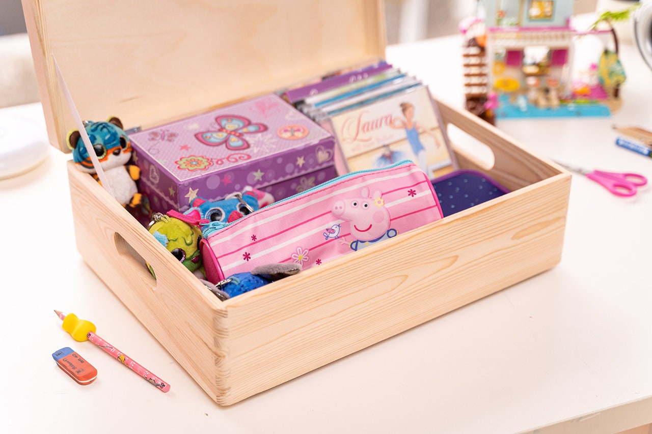 Personalized memory box Wooden box Storage box Girl | Etsy