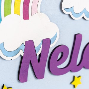 Customizable Name Tag Door Sign Lettering Children's - Etsy