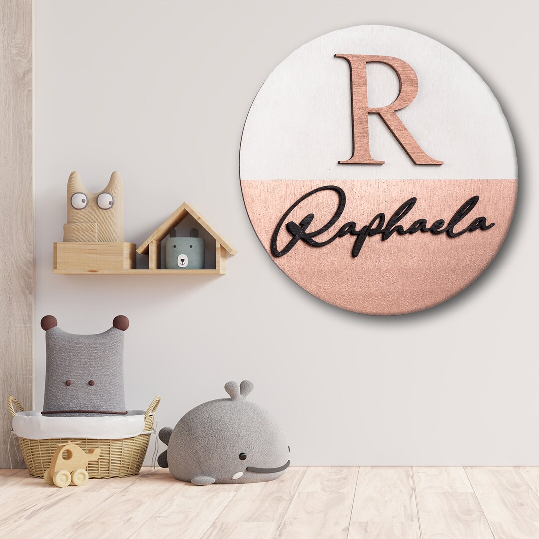 Customizable Name Tag Door Sign Lettering Children's Room Wooden Sign ...