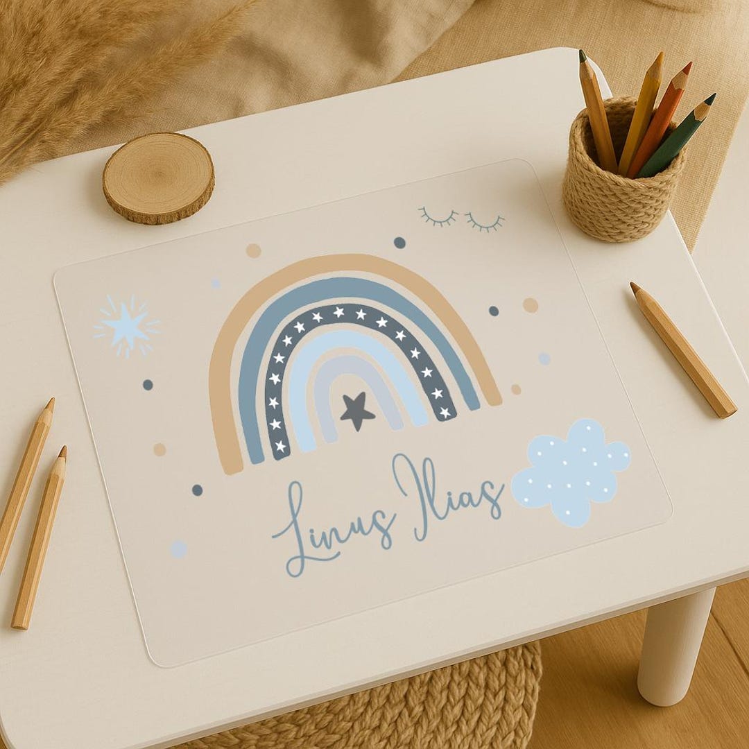 Personalized Drawing Mat - Birthday - Kindergarten - Desk Mat ...