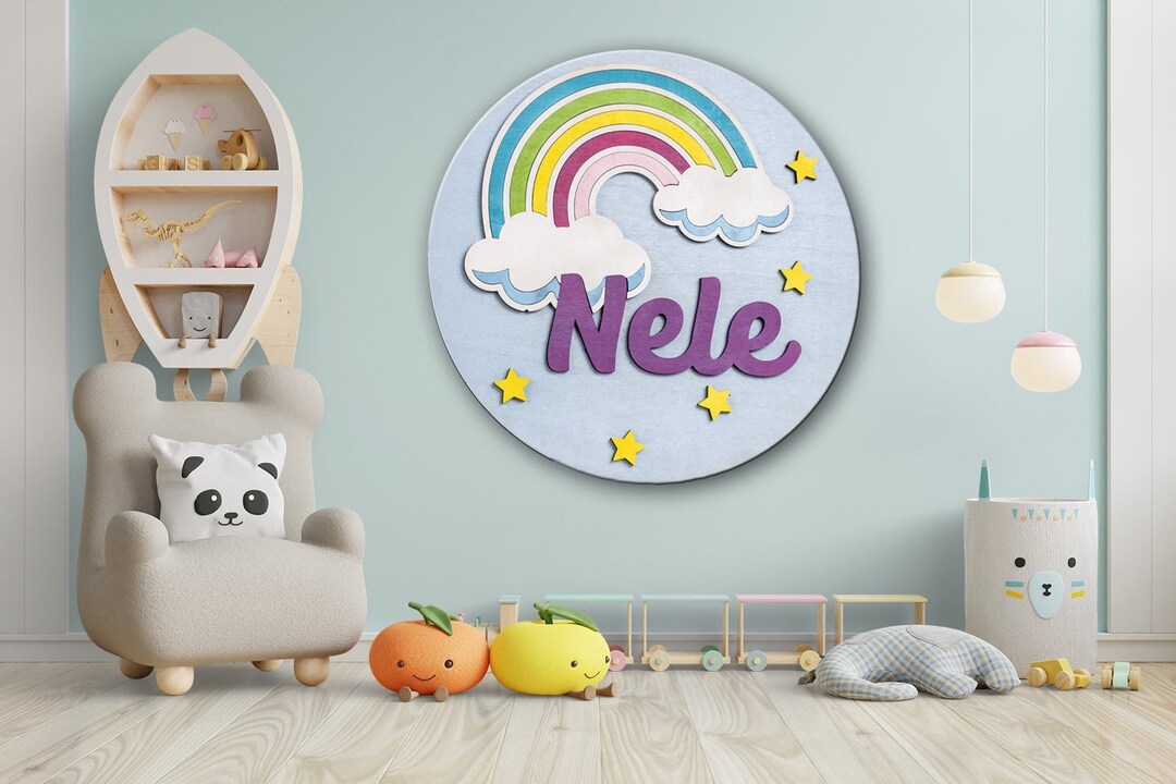 Customizable Name Tag Door Sign Lettering Children's - Etsy