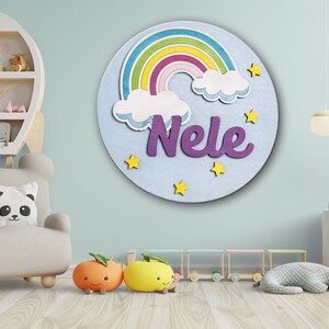 Customizable Name Tag Door Sign Lettering Children's - Etsy