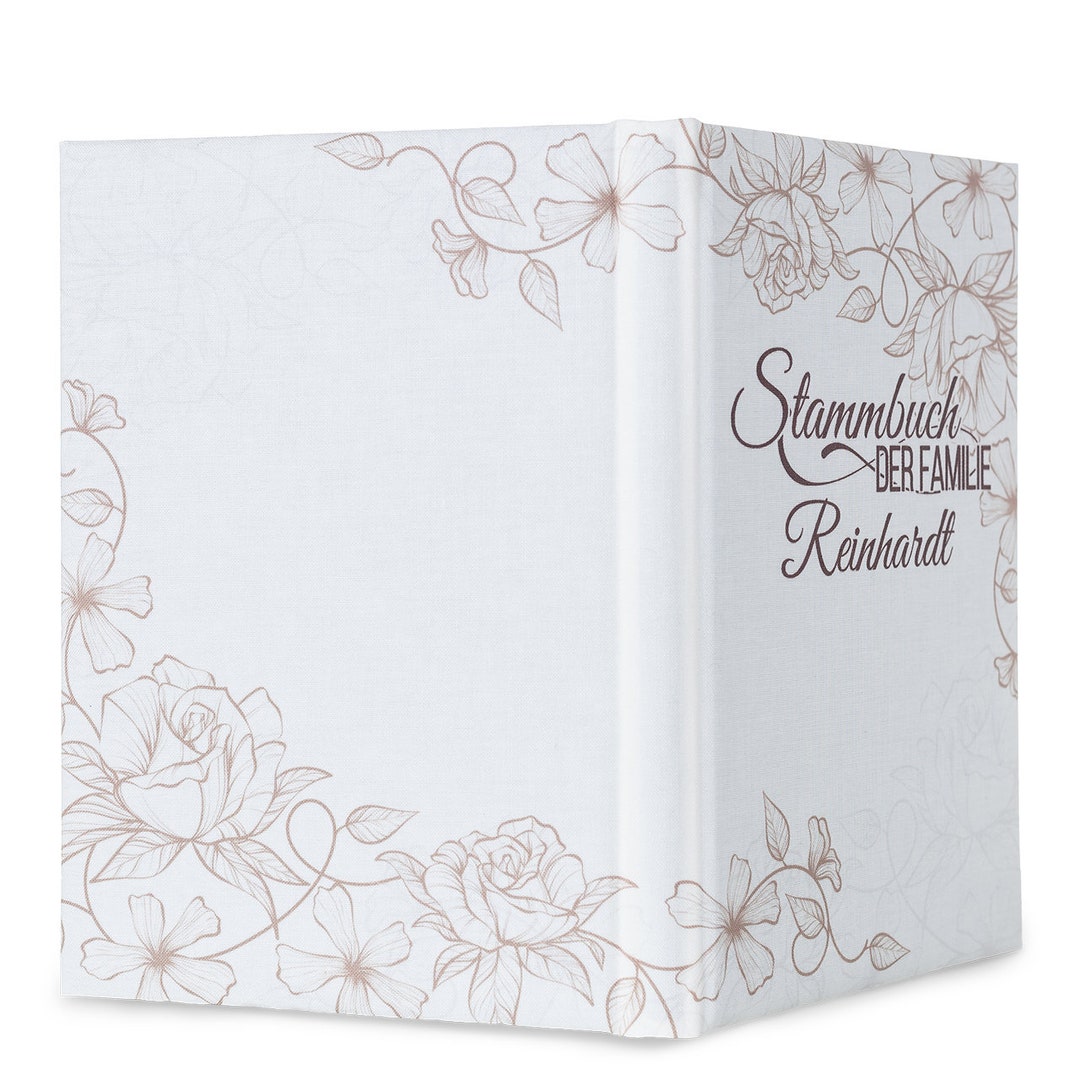 Family Book of the Bruna Family Printed Bookbinding Linen Personalized ...