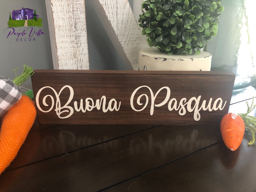 Buona Pasqua Sign: Hand Painted Italian Easter Decor - Etsy