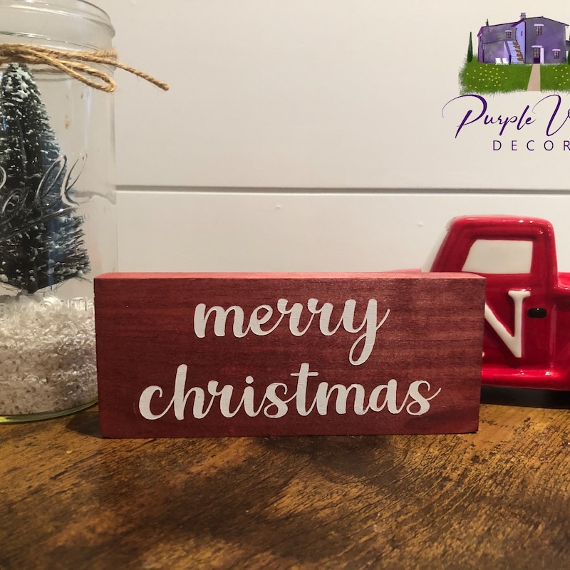 Small Christmas Sign - Etsy