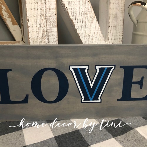Love Villanova Hand Painted Plaque Home Decor Gift Sign for - Etsy