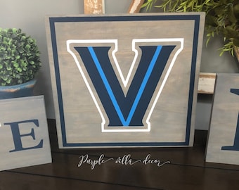 Love Villanova Hand Painted Plaque Home Decor Gift Sign for Wall Free ...