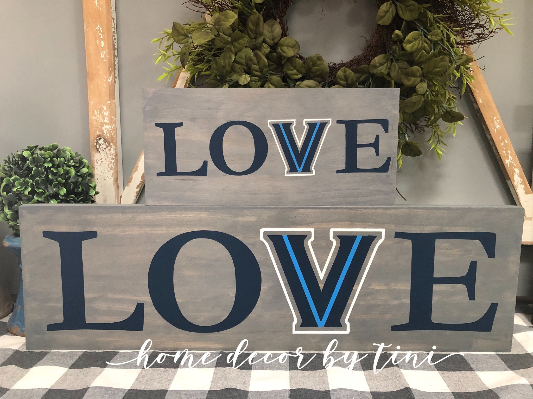 Love Villanova Hand Painted Plaque Home Decor Gift Sign for - Etsy