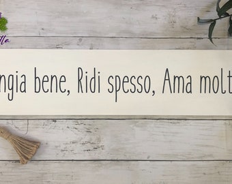 Ridi Spesso Sign - Etsy