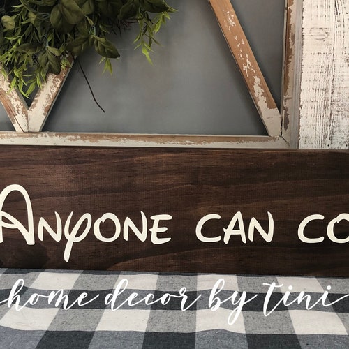 Anyone Can Cook Ratatouille Quote Wall Decor - Etsy