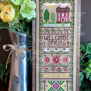 Spring Band Sampler Cross Stitch Pattern - Etsy