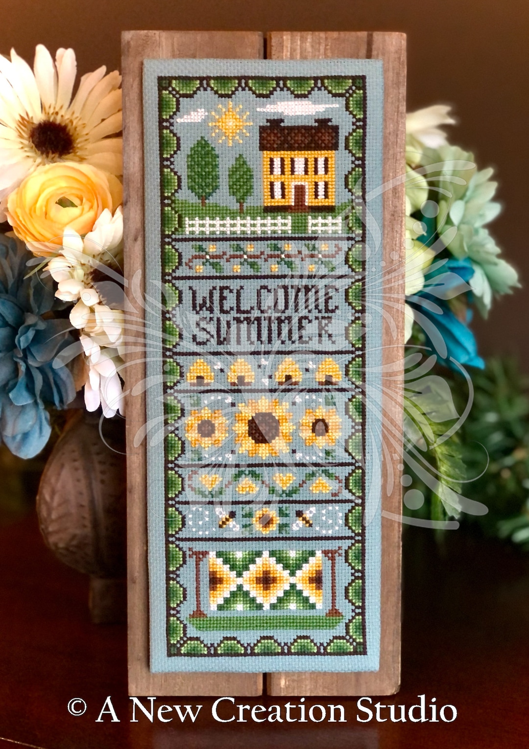 Summer Band Sampler Cross Stitch Pattern - Etsy