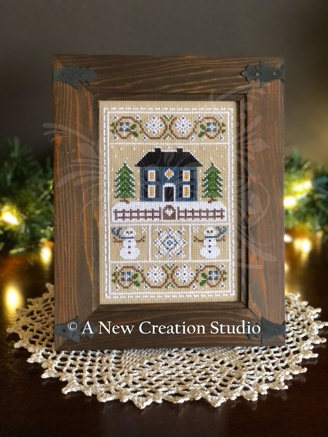 A Picture of Winter Cross Stitch Pattern - Etsy