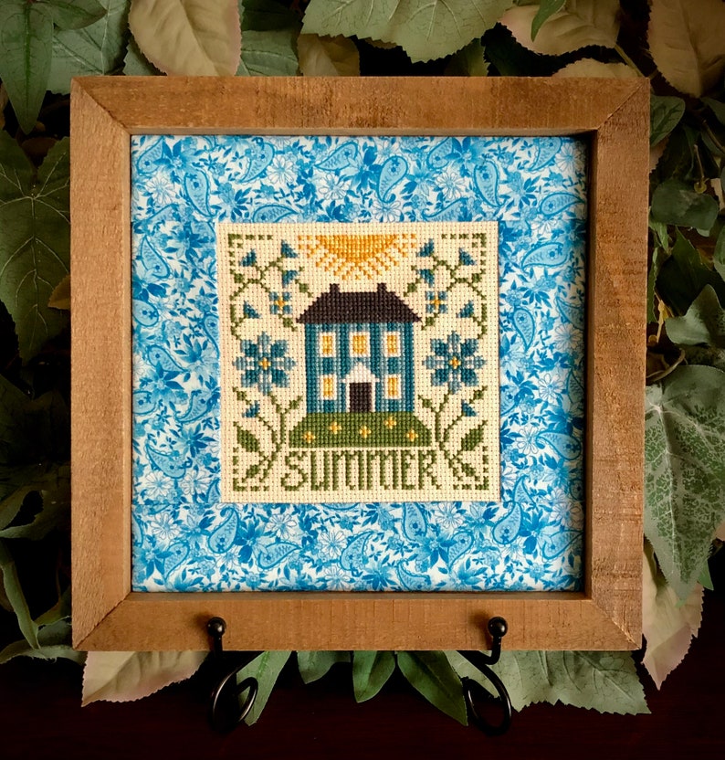 Summer Square Cross Stitch Pattern - Etsy