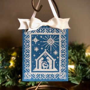 O Holy Night Cross Stitch Ornament Pattern - Etsy