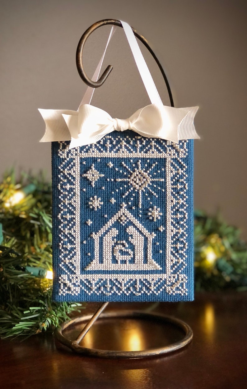 O Holy Night Cross Stitch Ornament Pattern - Etsy