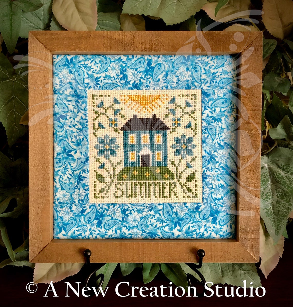 Summer Square Cross Stitch Pattern - Etsy