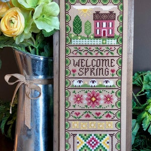 Autumn Band Sampler Cross Stitch Pattern - Etsy