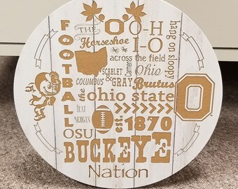 Ohio State Buckeyes Wall Art - Etsy