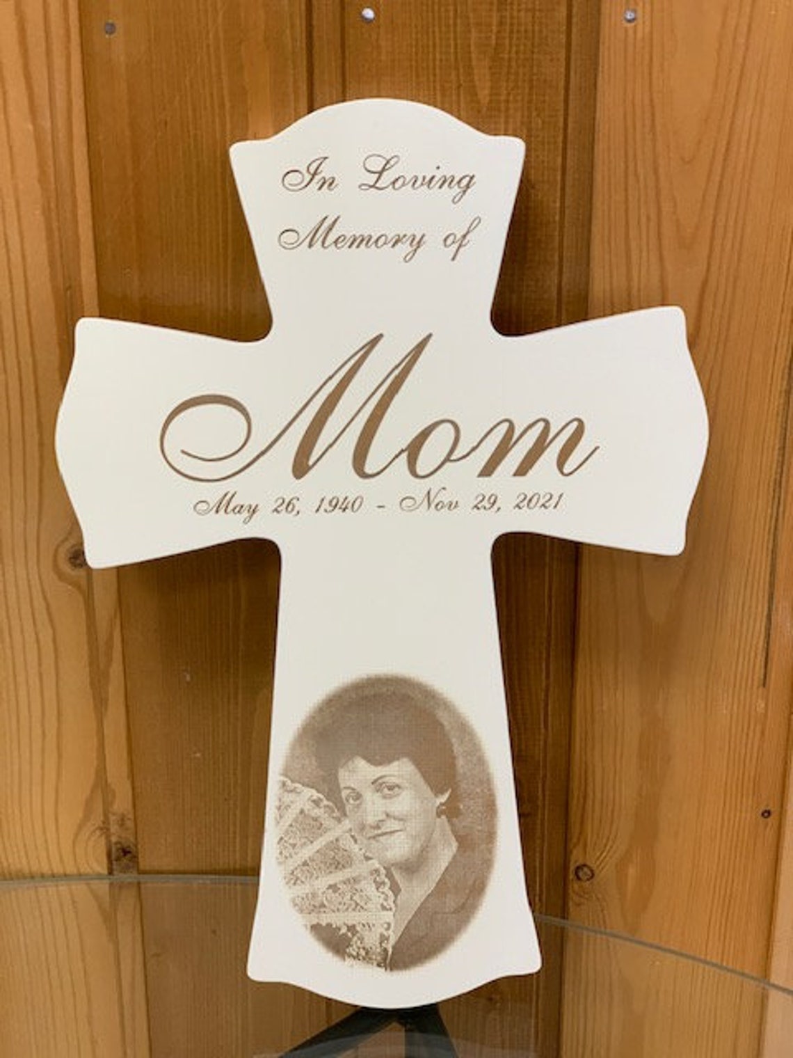 Cross Personalized Laser Engraved wall Hanging Cross New | Etsy