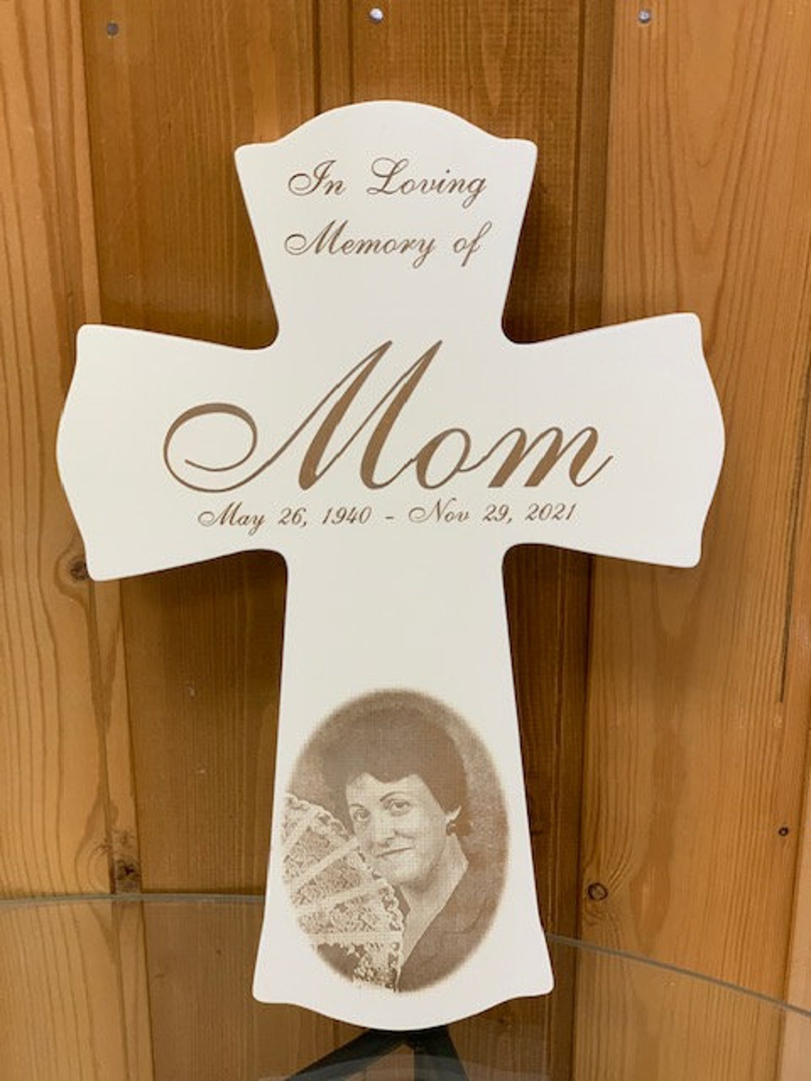 Cross Personalized Laser Engraved wall Hanging Cross New | Etsy