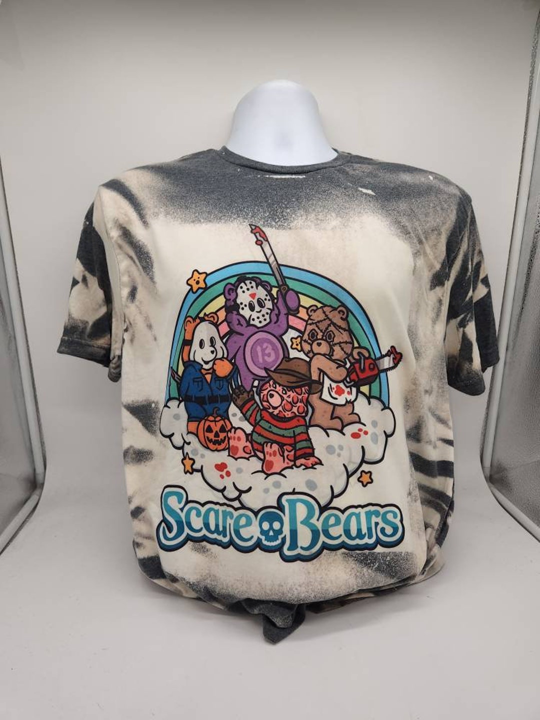 Horror Halloween Character Shirt Sublimated Tie Dye Shirt, Hockey Mask ...