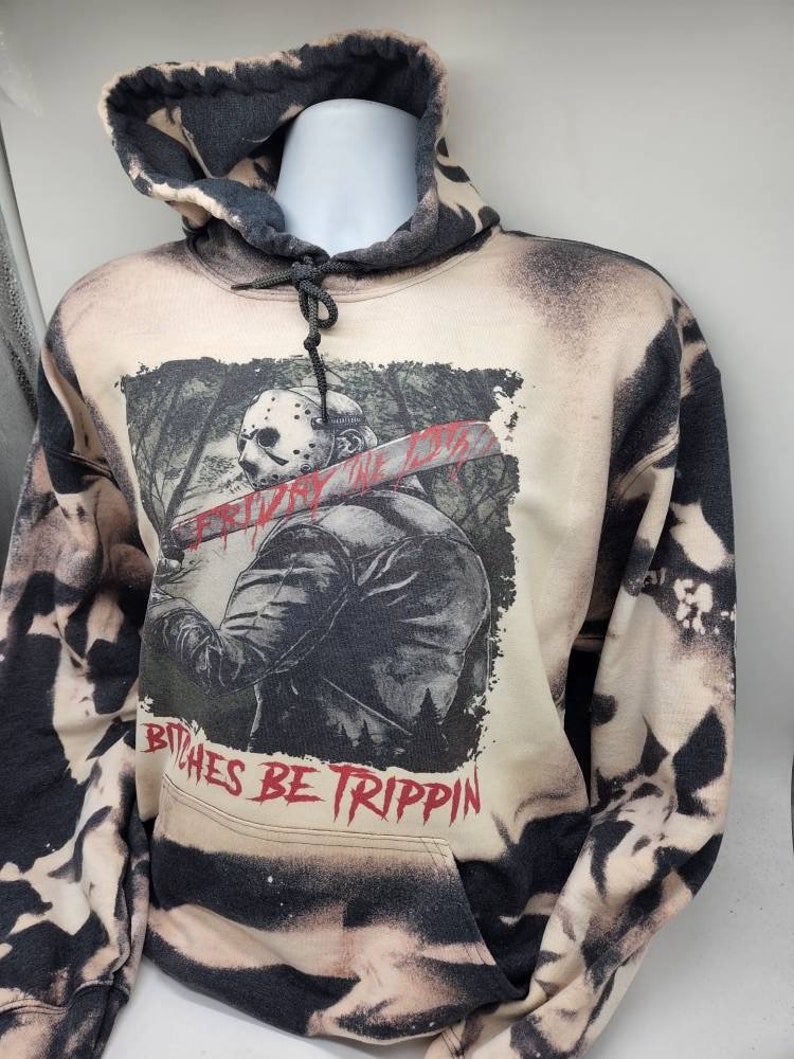 Horror Halloween Character Hoodie Sublimated Tie Dye Sweater - Etsy