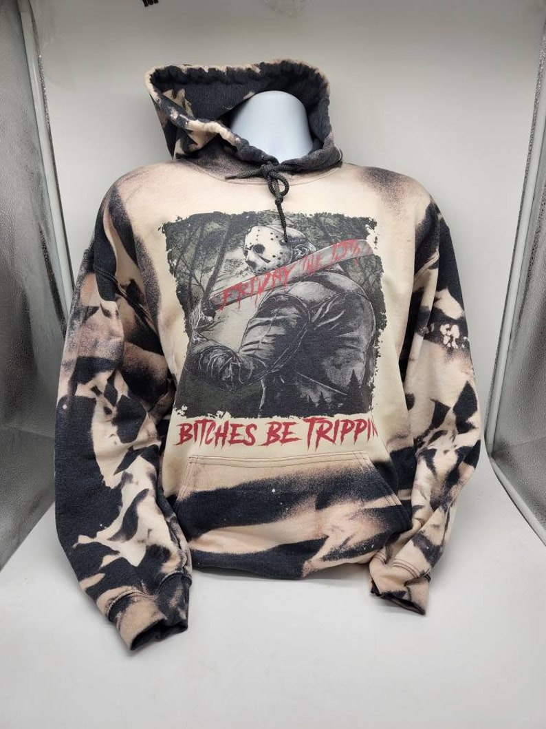 Horror Halloween Character Hoodie Sublimated Tie Dye Sweater - Etsy