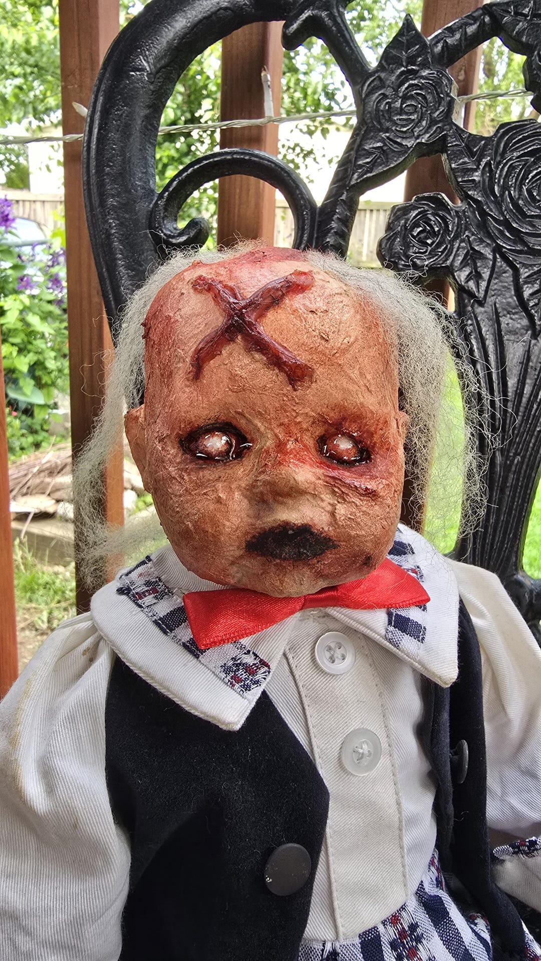 Creepy Horror Goth Clown Doll: OOAK Porcelain Halloween Prop - Etsy