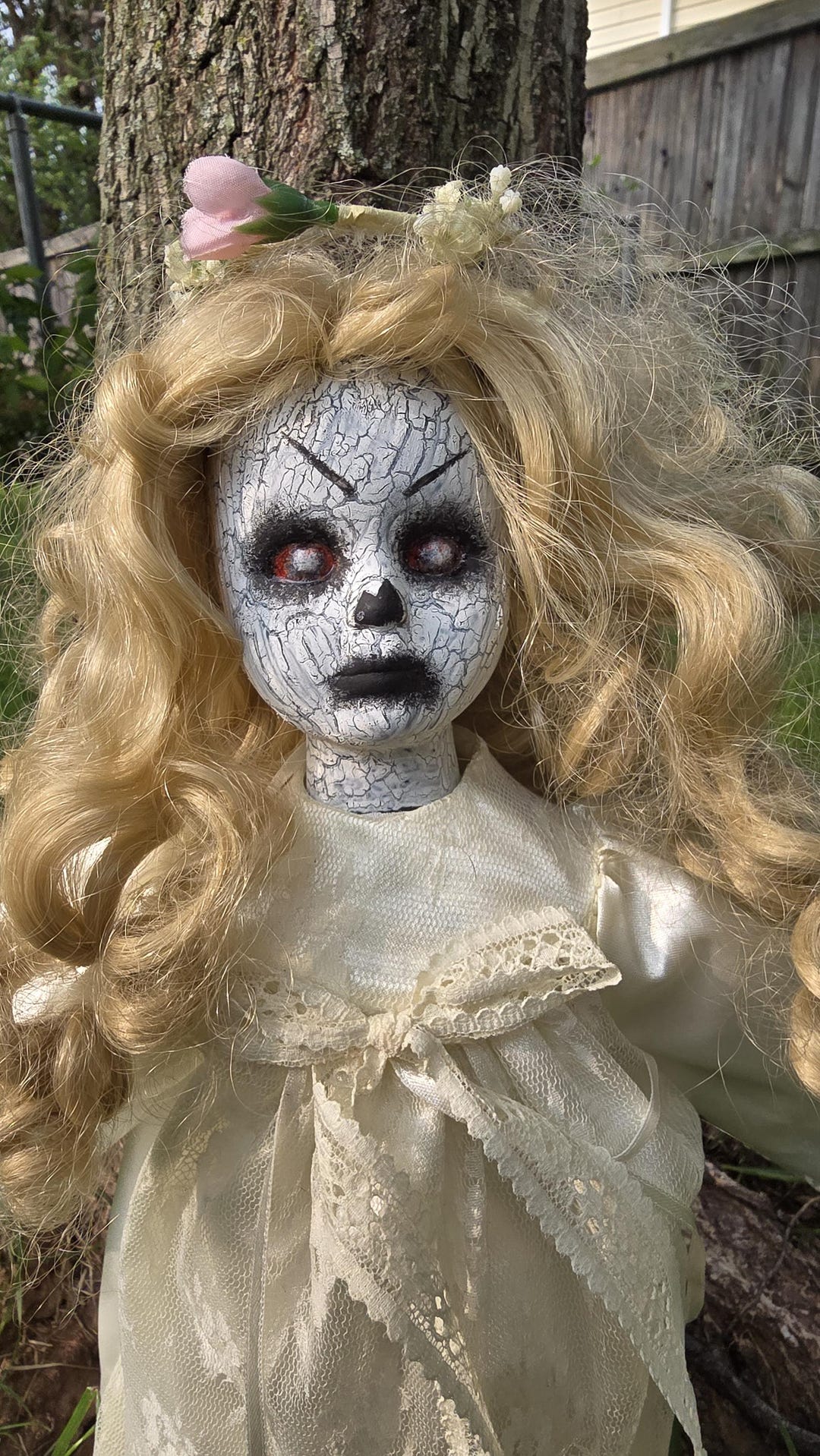 Creepy Doll, Horror Clown Doll, Scary Goth OOAK Doll, Horror Goth Decor ...