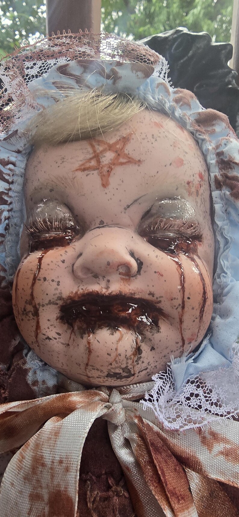 Creepy Doll Horror Halloween Spooky Haunted Doll, Scary Porcelain Doll ...